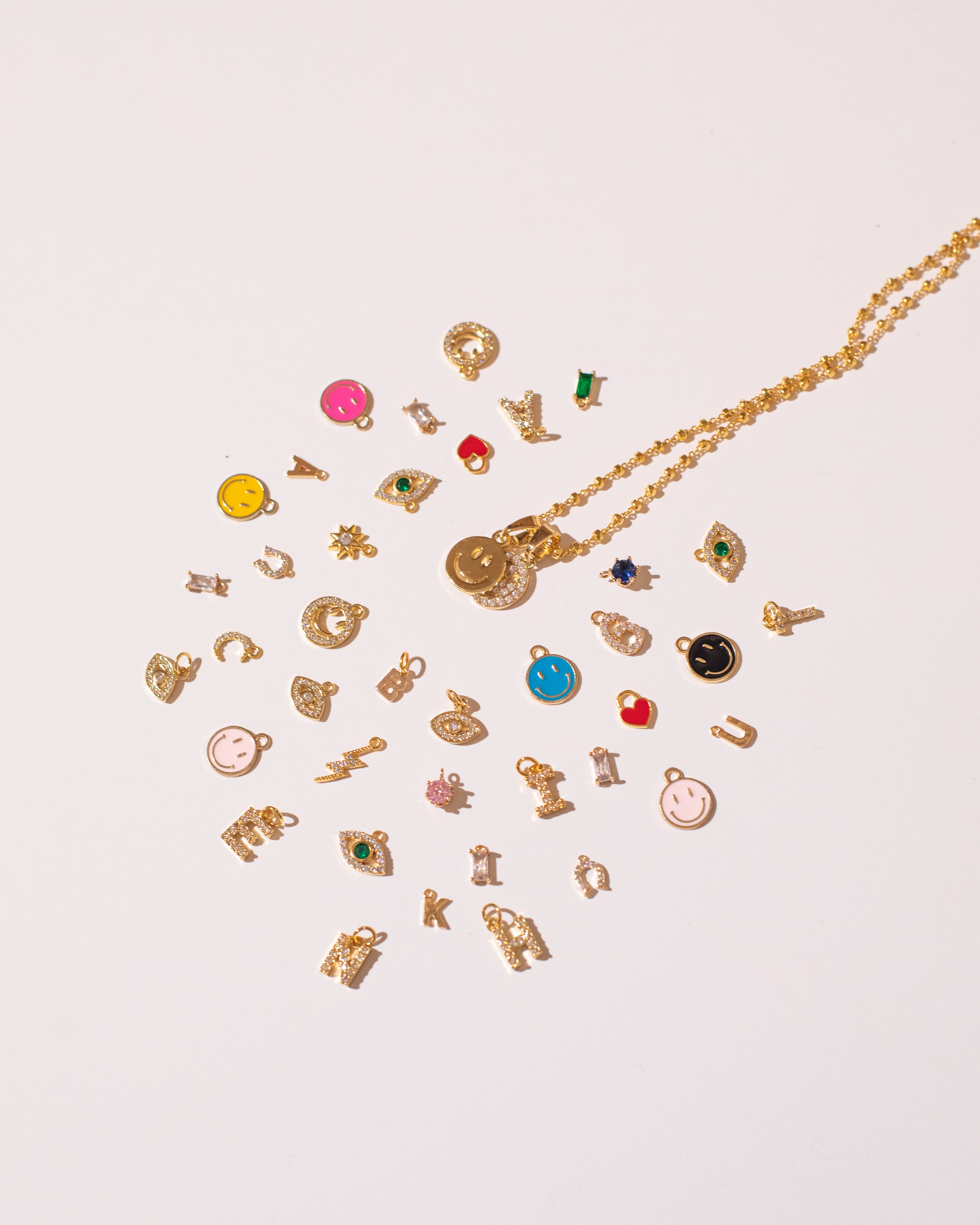 DOUBLE SMILEY NECKLACE – Lucky Charms Club